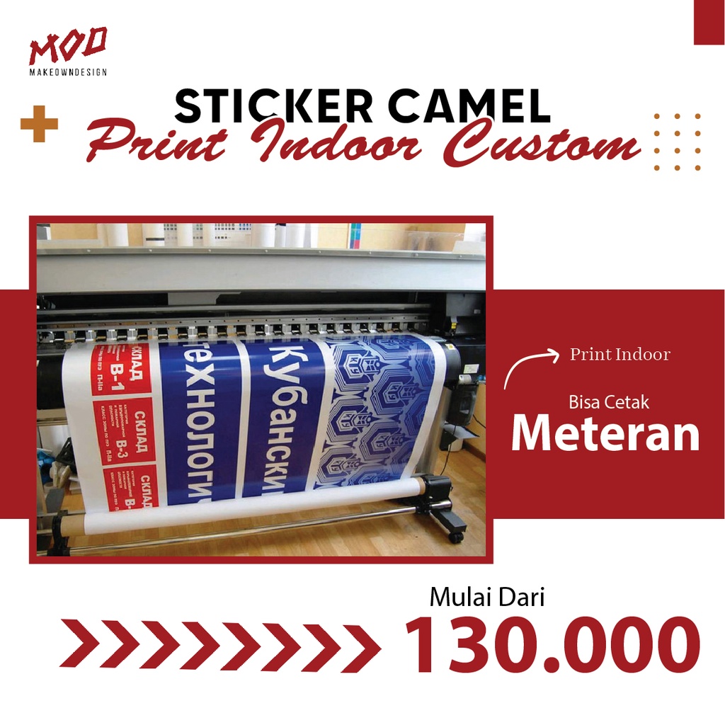 Jual STIKER CAMEL | PRINT INDOOR | CETAK STIKER CAMEL CUSTOM | CUTTING ...