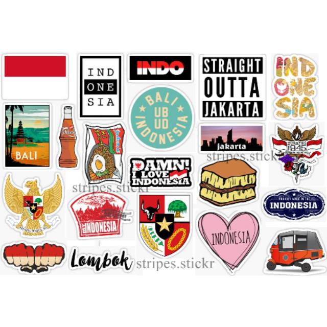 Jual Indonesia sticker pack Indonesia|Shopee Indonesia