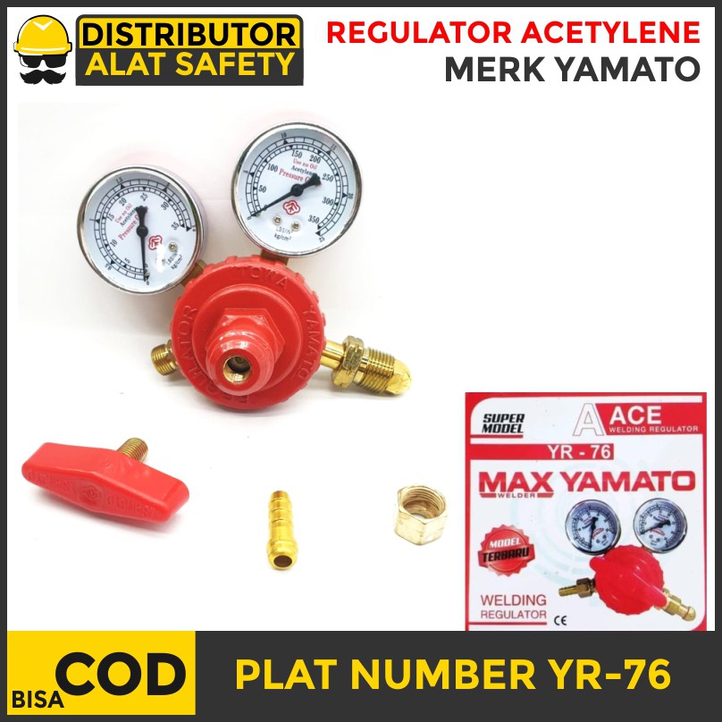 Jual Regulator Las Acetylene Max Yamato Tabung Gas Acetilen Welding | Shopee Indonesia