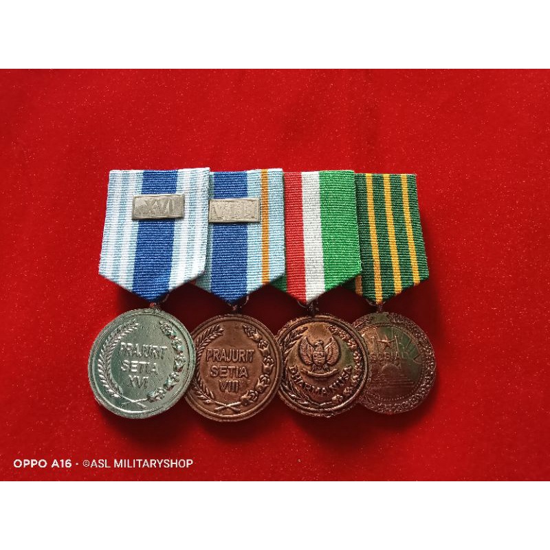 Jual tanda jasa medali pdu tni 4 satya lencana 16 tahun 8 tahun dharma ...
