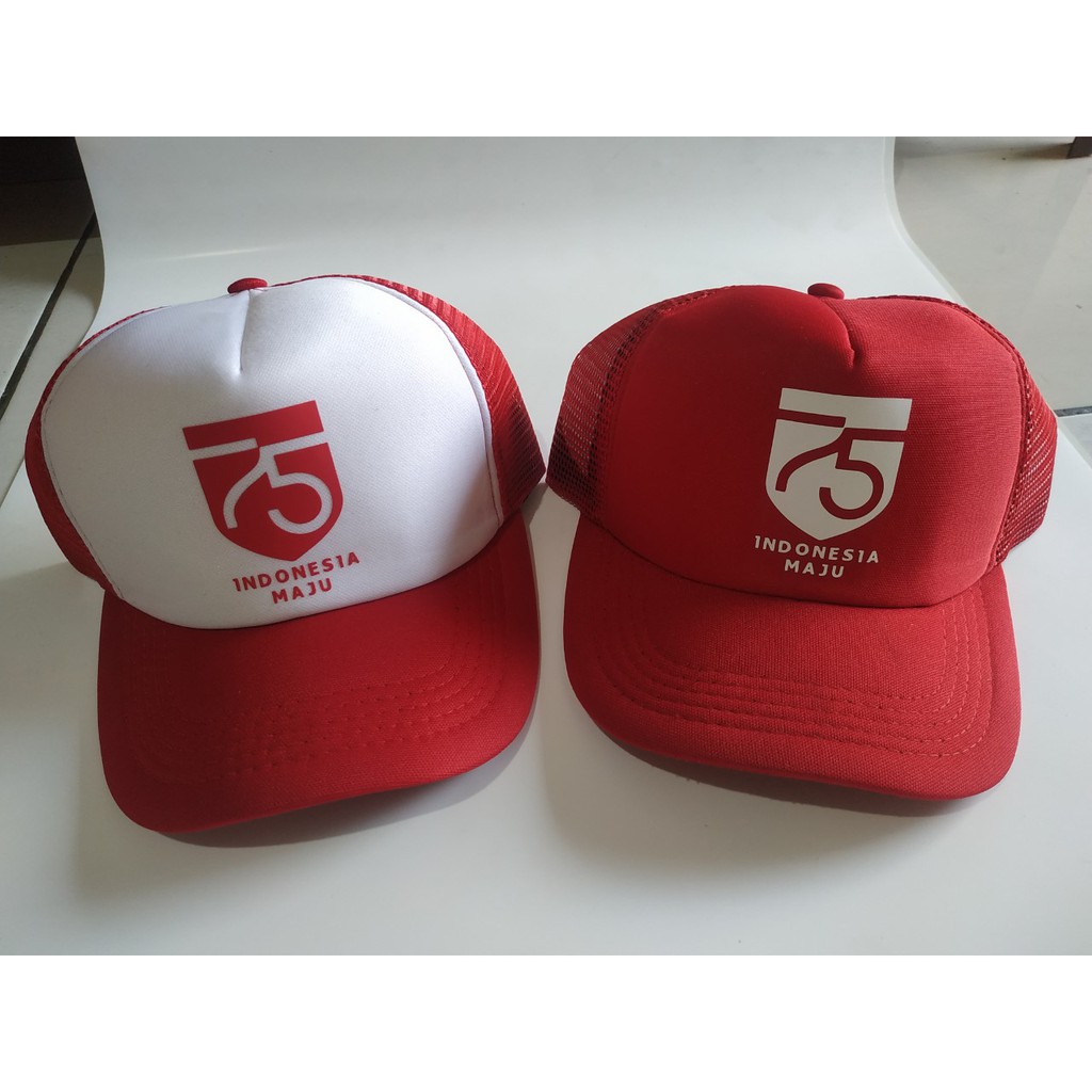 Jual TOPI JARING TRUCKERHAT KEMERDEKAAN REPUBLIK INDONESIA HUT RI ...
