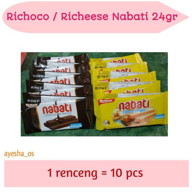 Richeese / Richoco Nabati Wafer 24gr | Shopee Indonesia