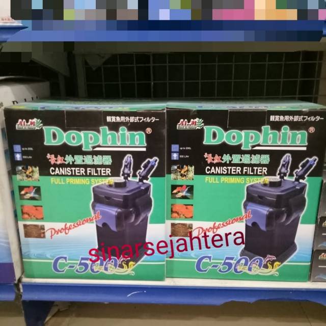 Jual Dolphin Canister Filter Aquarium C-500 Profesional ORI | Shopee ...