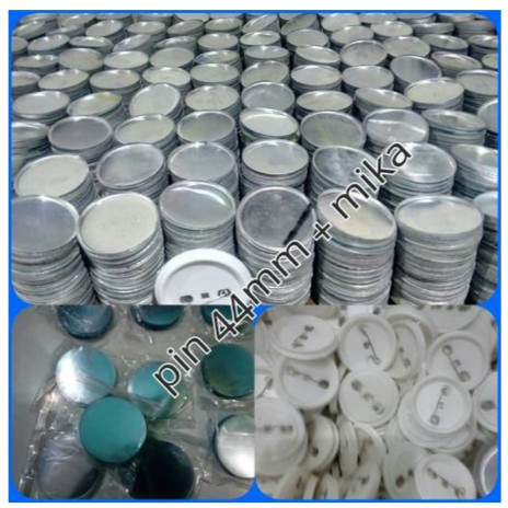 Jual Bahan pin 44mm lengkap + mika | Shopee Indonesia