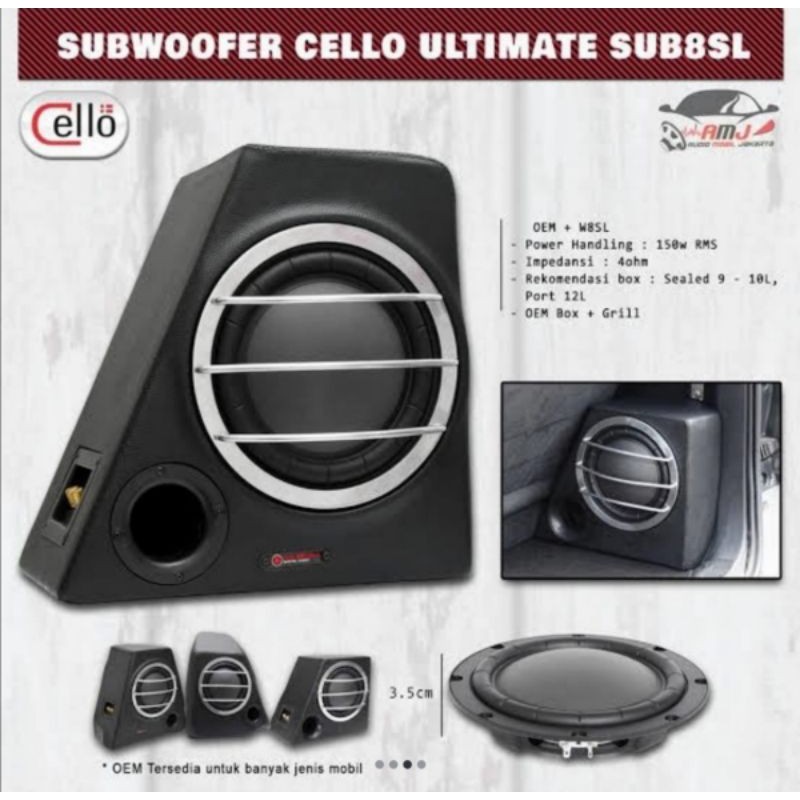 Jual Paket Monoblock CELLO Subwoofer ultimate Boxport OEM HRV BRV JAZZ ...