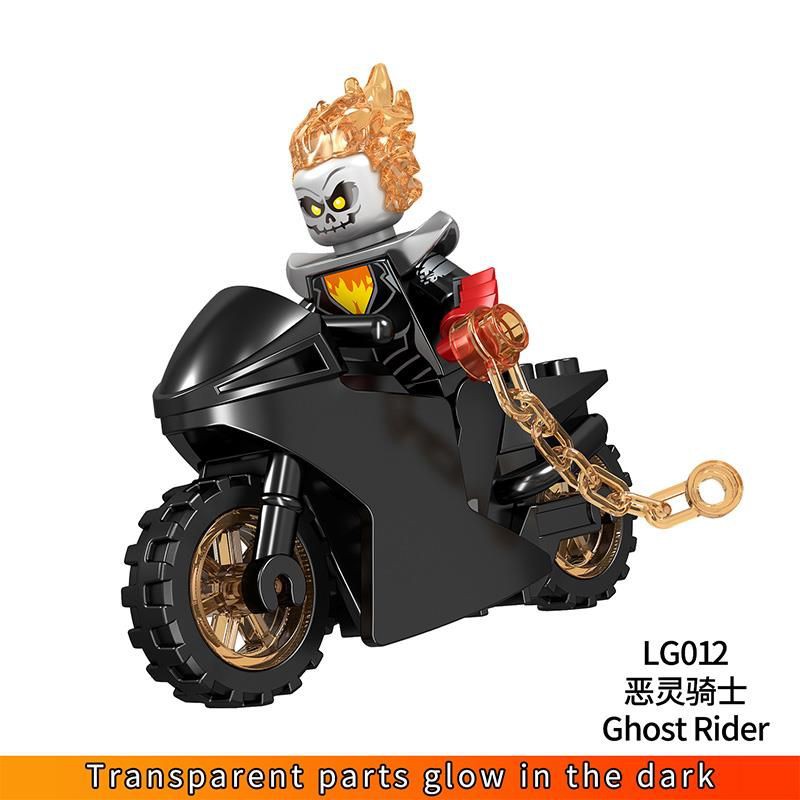 Jual Mainan Anak Action Figure Lego GHOST RIDER + MOTOR LG012 EKSKLUSIF ...