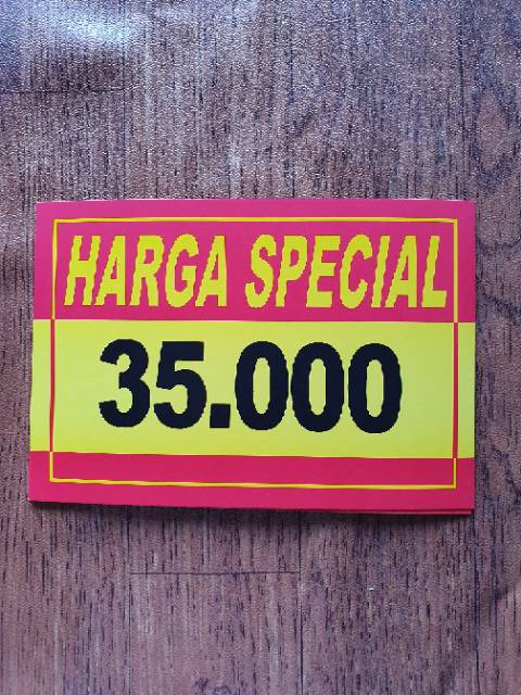 Jual Tulisan Harga 35.000(1lembar) | Shopee Indonesia