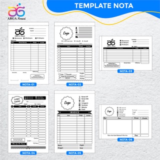 Jual Cetak Nota 1 Ply Custom 1 Rim Kertas HVS / Kertas Buram CD ...