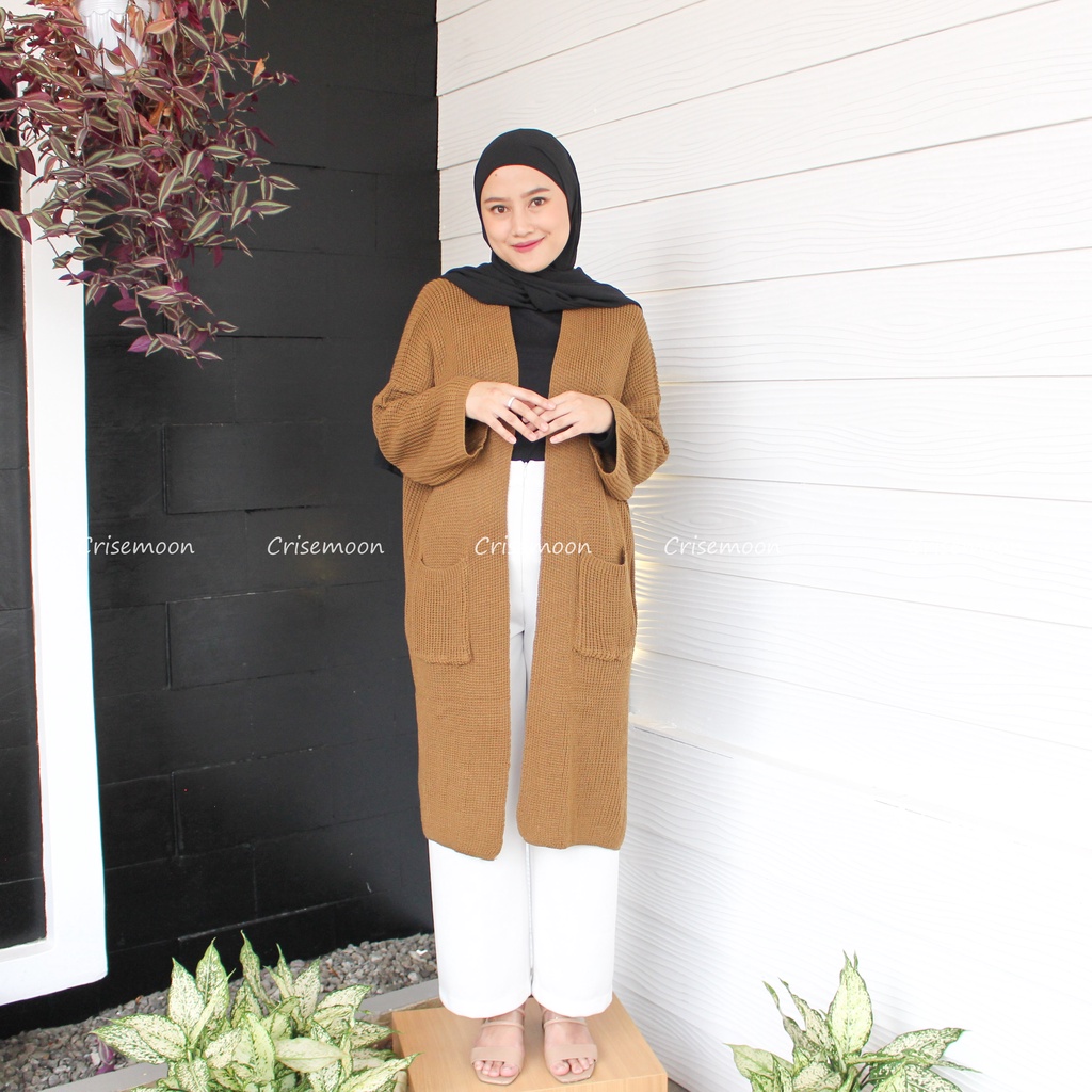 Jual Long cardigan rajut oversize / cardigan Rajut panjang / Cardigan Rajut Longcardy Oversize ...
