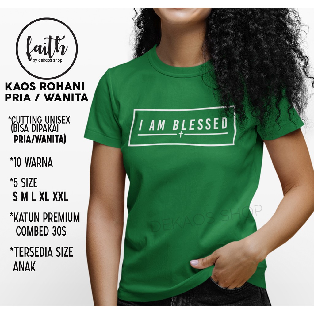 Jual KAOS ROHANI KRISTEN / BAJU KAOS ROHANI PRIA WANITA / KAOS ROHANI ...