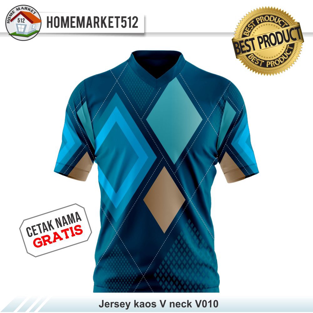 Jual Baju Jersey Kaos V nek V010 Kaos Jersey Dewasa Premium ...