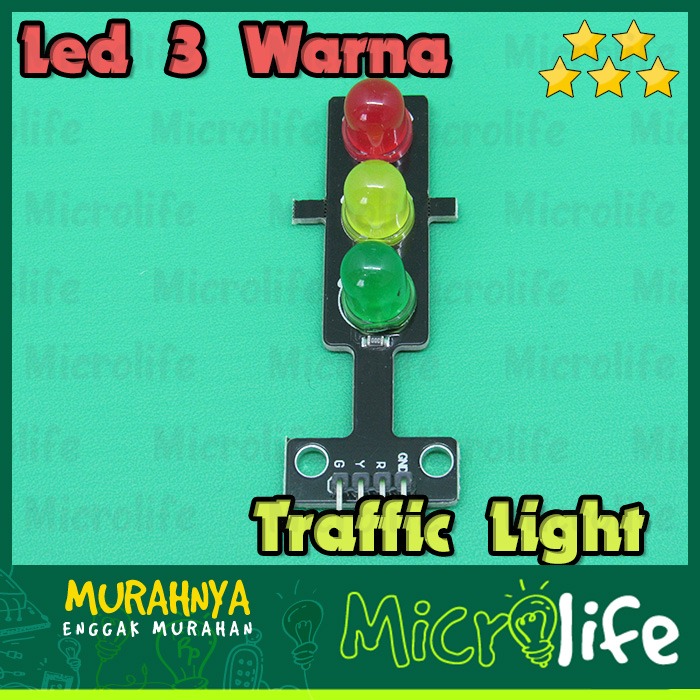 Jual LED Lampu Lalu Lintas Mini Traffic Light Module | Shopee Indonesia