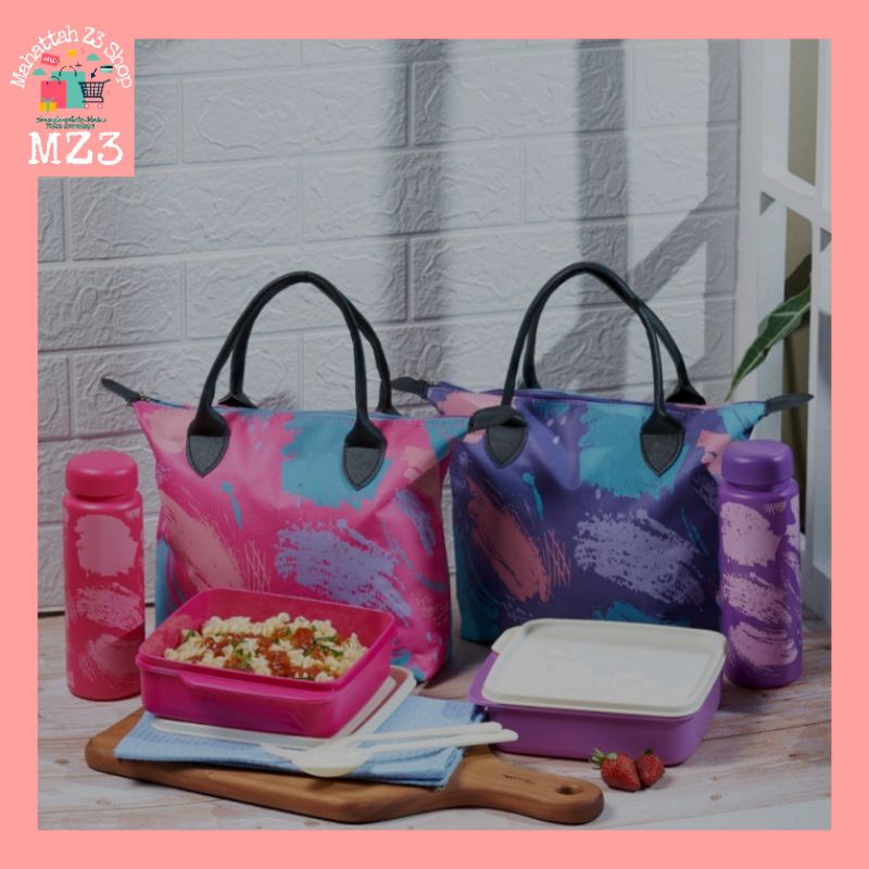Jual TAS BEKAL MAKANAN SET/KOTAK BEKAL MAKAN NEW LUNC BOX SET DAN BOTOL ...