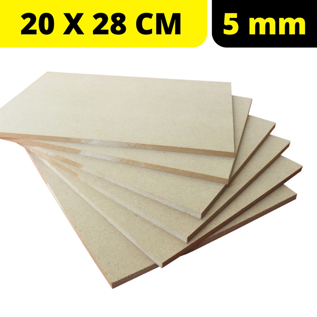 Jual Papan MDF Premium Papan Poster Papan Multifungsi Tebal 5 mm [20 X ...