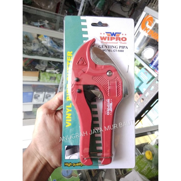 Jual WIPRO CT-1060 GUNTING PIPA PVC / TANG POTONG PIPA PVC / VINYL PIPE CUTTER WIPRO | Shopee ...
