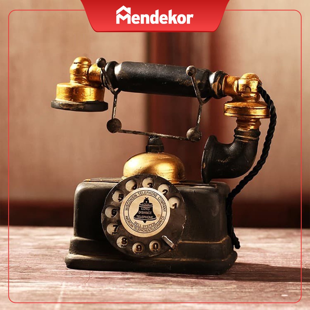 Jual Pajangan Hiasan Meja Telepon Kado Vintage Shabby Dekorasi Bagus ...