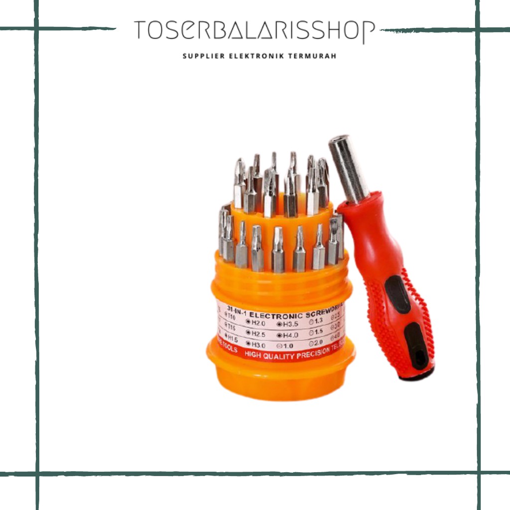 Jual OBENG 31 In 1 / OBENG PECAH TELOR BULAT | Shopee Indonesia