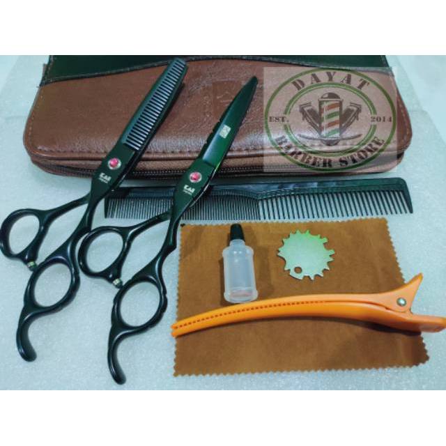 Jual Gunting set kasho 6 inch gunting barber gunting cukur hair ...