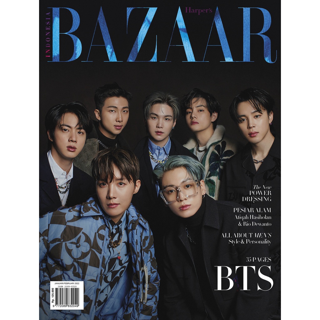 Jual (READY) Majalah BTS K-Pop x Harper's Bazaar Indonesia Jan/Feb 2022 Magazine (Color ...