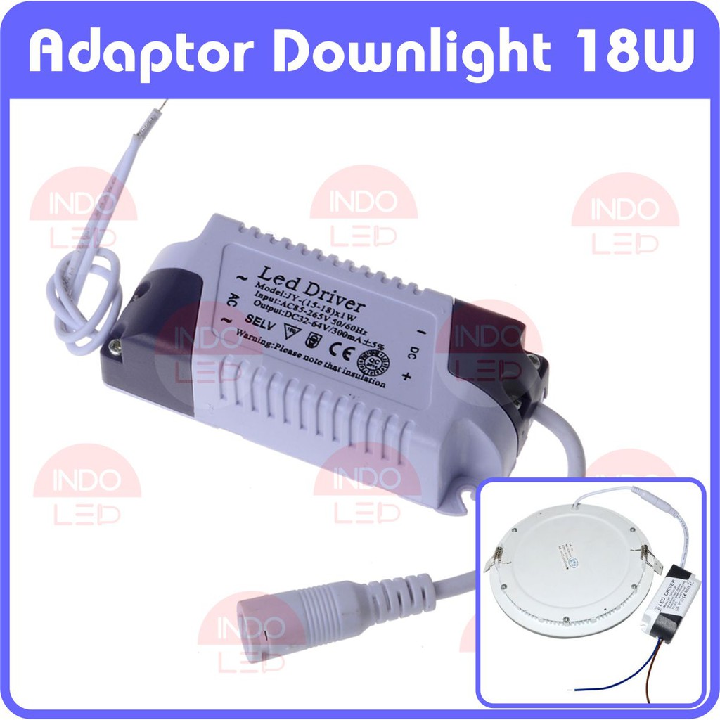 Adaptor Downlight Driver Trafo LED Downlight 18W | Shopee Indonesia