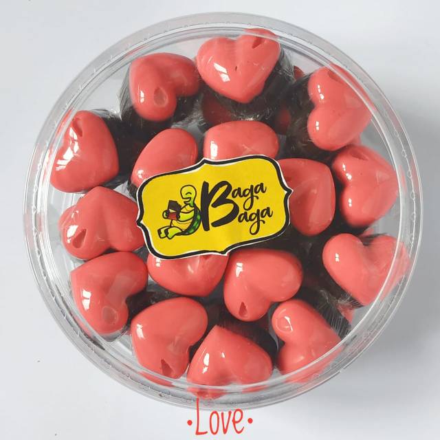 Jual Coklat karakter bentuk Love hati 200gr - cokelat hati love kiloan ...