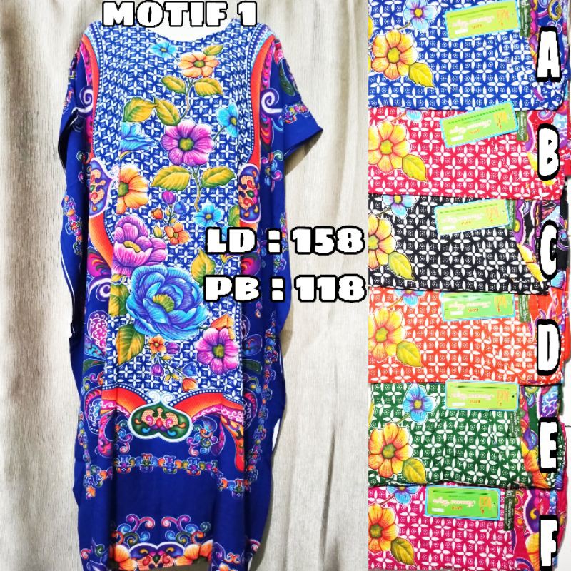 Jual Daster Murah Batik Kencana Ungu Kalong Original Label Hijau Non ...