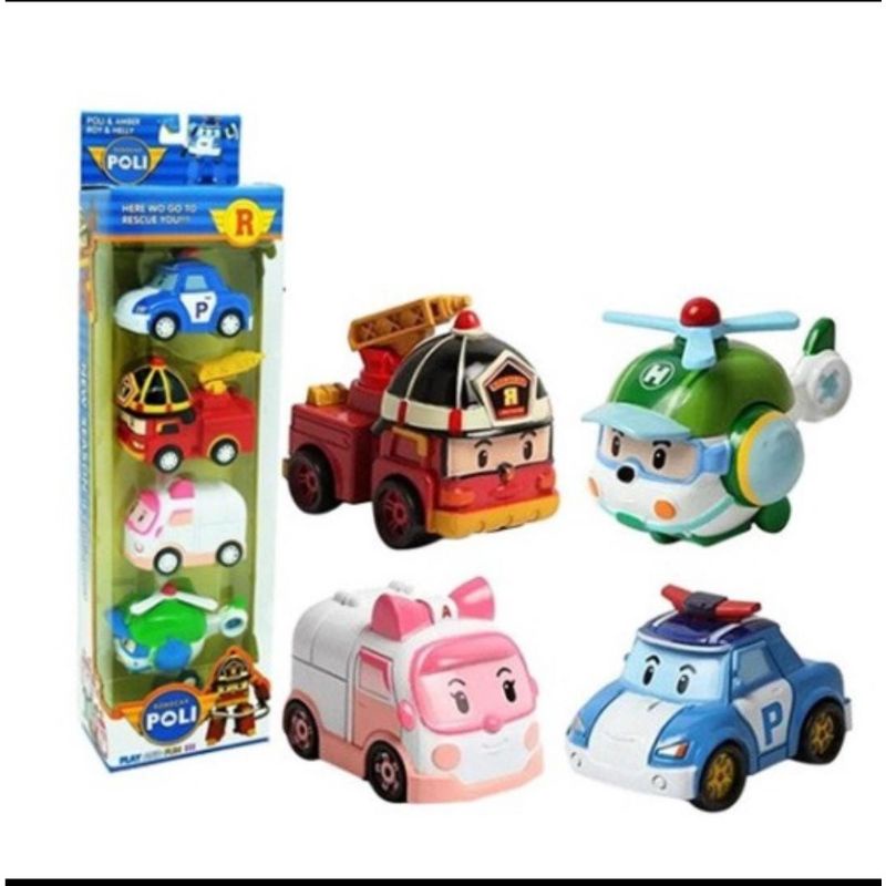 Jual MAINAN ANAK ROBOCAR POLI 1 SET 4 PCS | Shopee Indonesia
