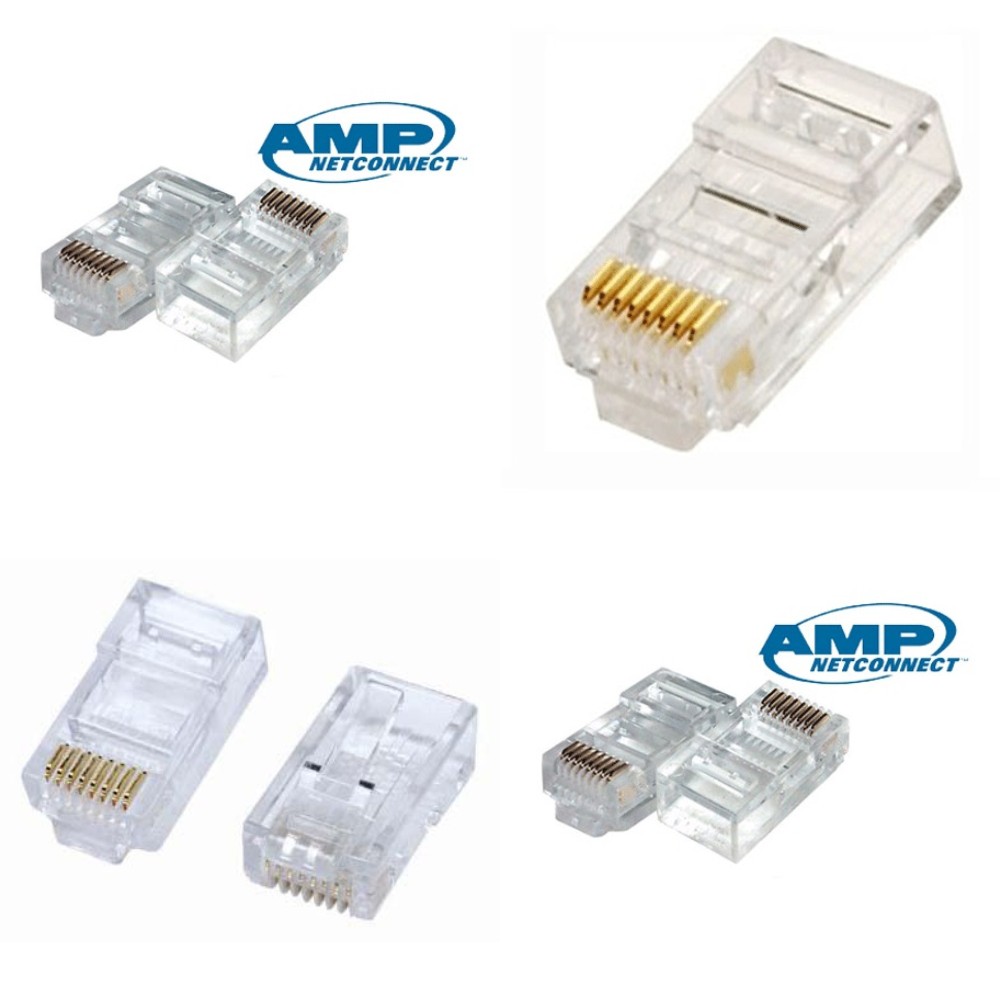 Jual AMP Netconnect Modular Plug RJ45 Standard Body Solid 5-554720-5 ...