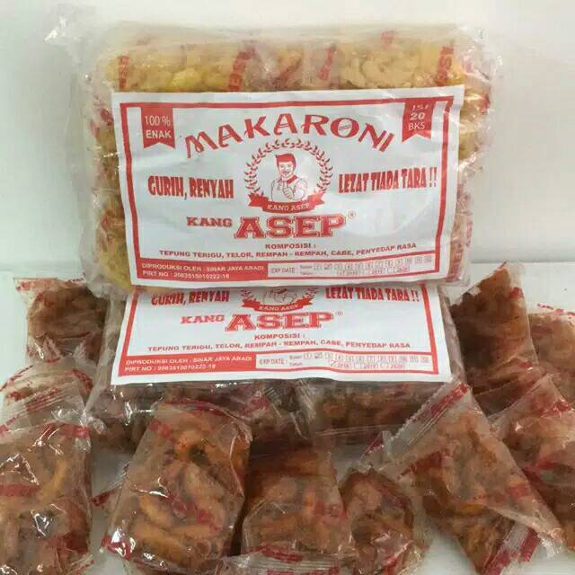 Snack Makaroni Asep kemasan baru isi 25 | Shopee Indonesia