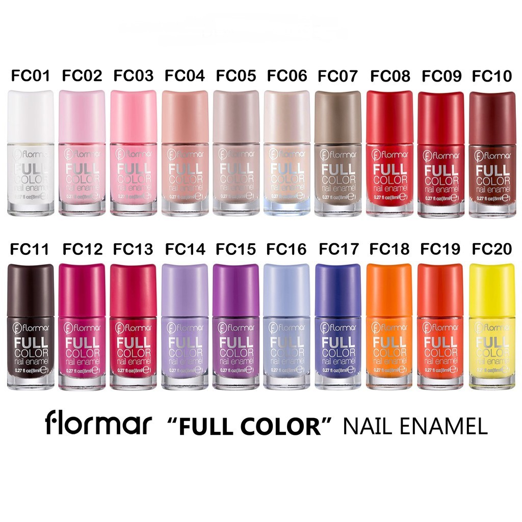 Jual ORIGINAL kutex FLORMAR FULL COLOR NAIL ENAMEL ecer 1pc | Shopee ...
