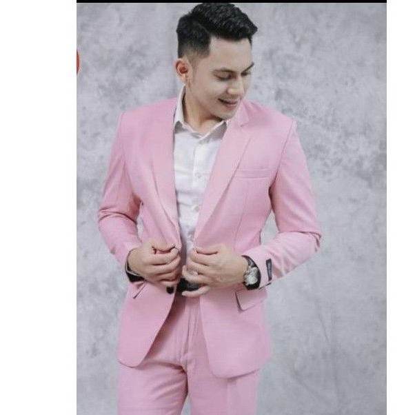 Jual jas pink - setelan jas pria - blazer pria | Shopee Indonesia
