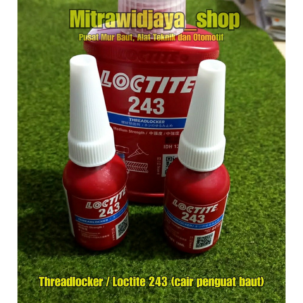 Jual LEM BAUT TAHAN PANAS DAN GETARAN LOCTITE 243 10ML UNTUK BAUT NON PERMANEN loctite 243 ...