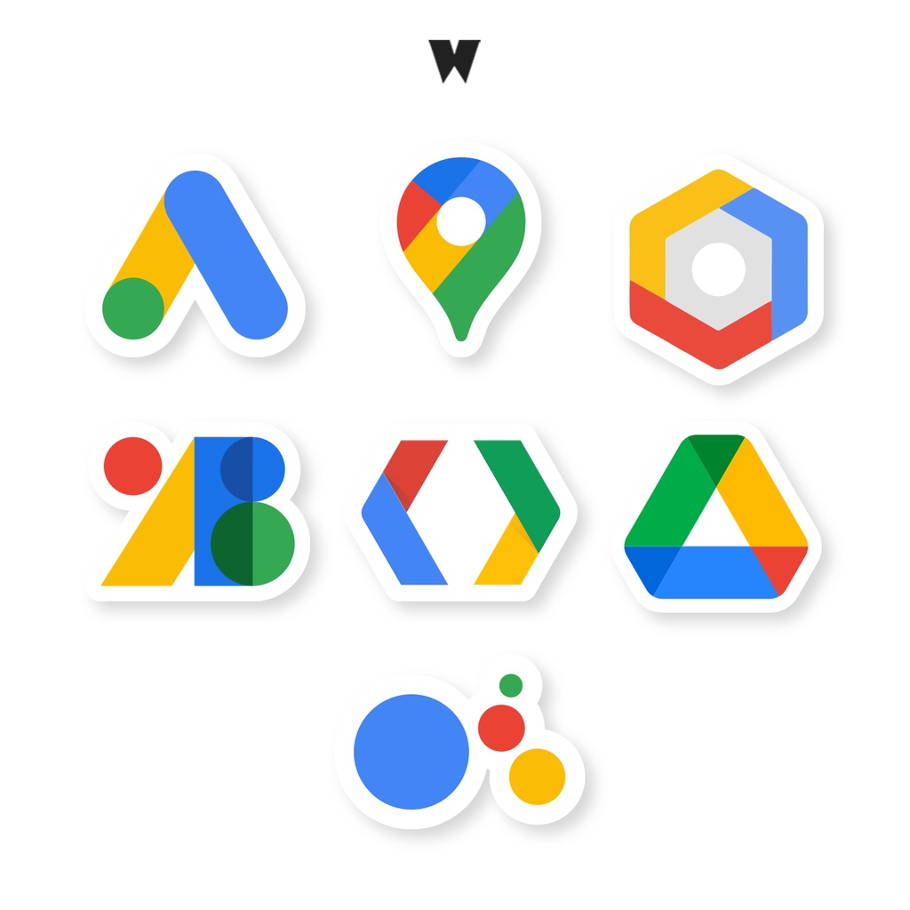 Jual Cutting Sticker Vinyl IT Google Ecosystem Waterproof - Google Ads ...