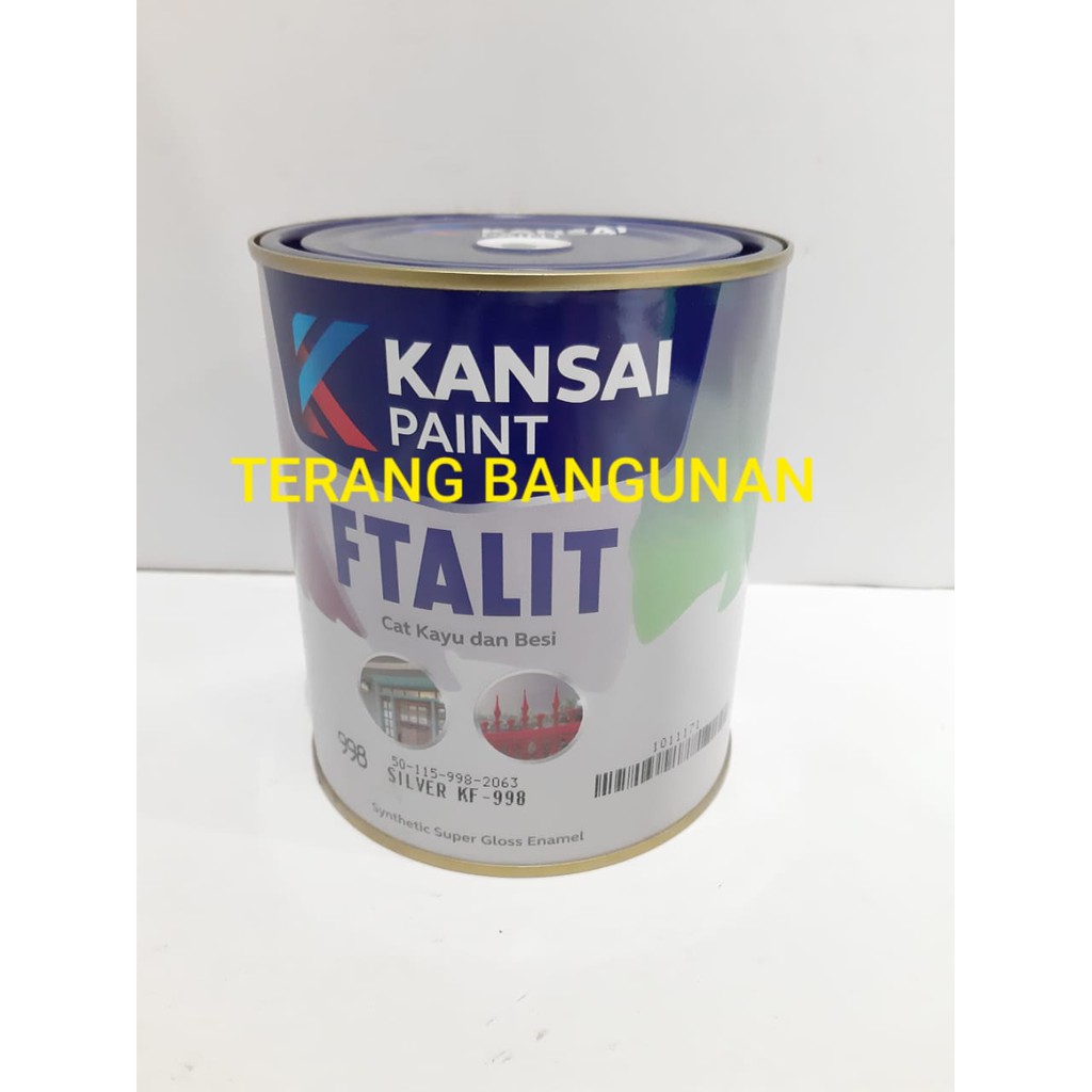 Jual FTALIT KANSAI PAINT CAT KAYU DAN BESI 1KG (SILVER) Indonesia ...