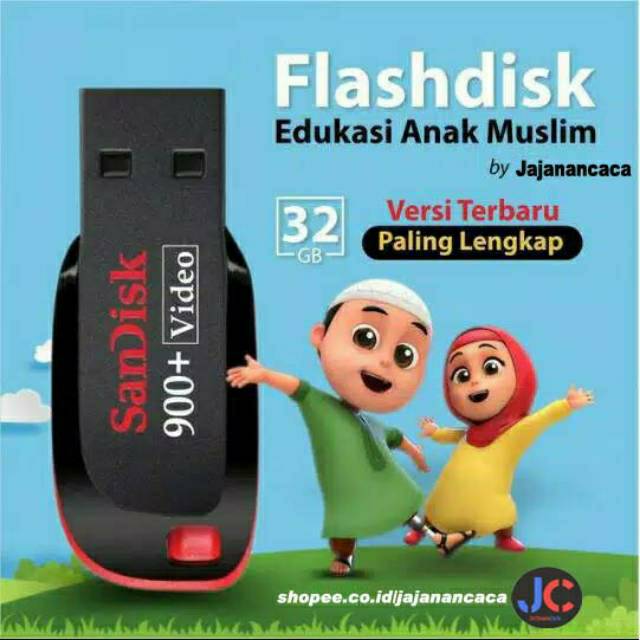 Jual Flashdisk Edukasi Anak Muslim 32GB Paling Lengkap GRATIS OTG (COD) | Shopee Indonesia
