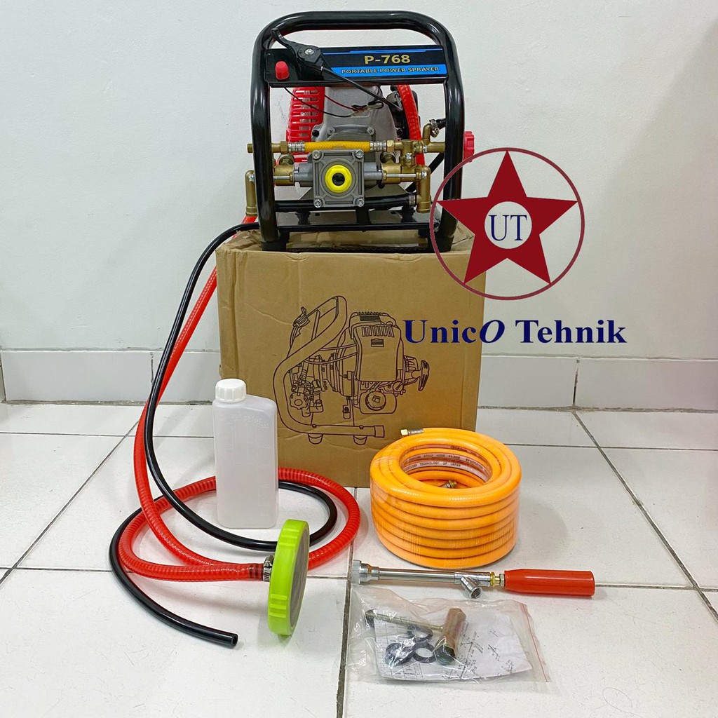 Jual Alat Mesin steam portable engine power sprayer 4 tak P 768 cuci kendaran mobil motor PAKET ...