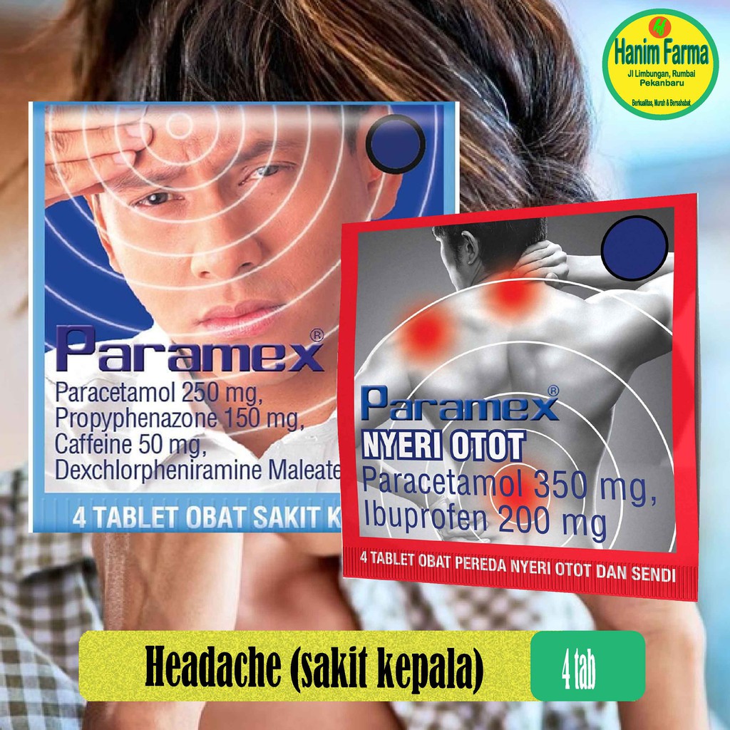 Jual PAKET 5 - Paramex sakit kepala & Nyeri otot 4 tab@strip - 5 strip | Shopee Indonesia