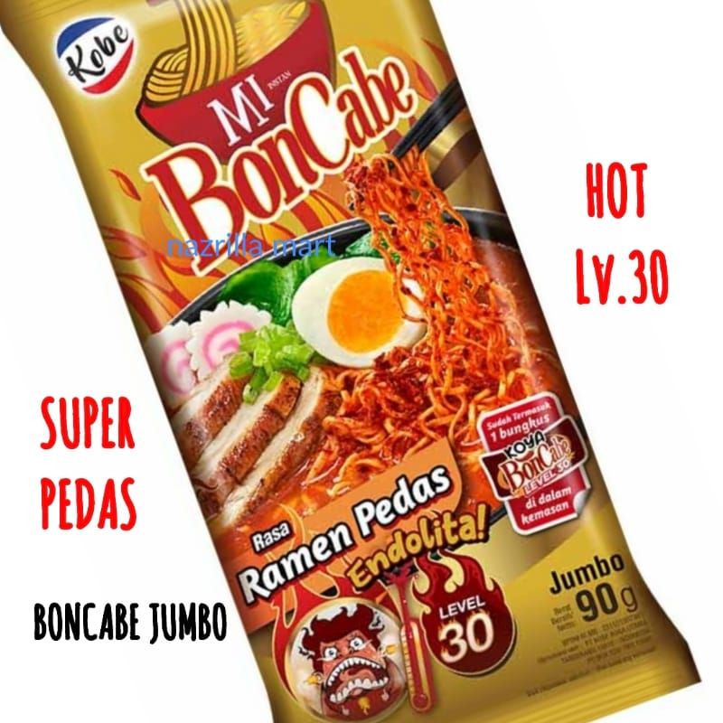 Jual Mie Instan goreng BonCabe level 15/ mie instan kuah boncabe level ...