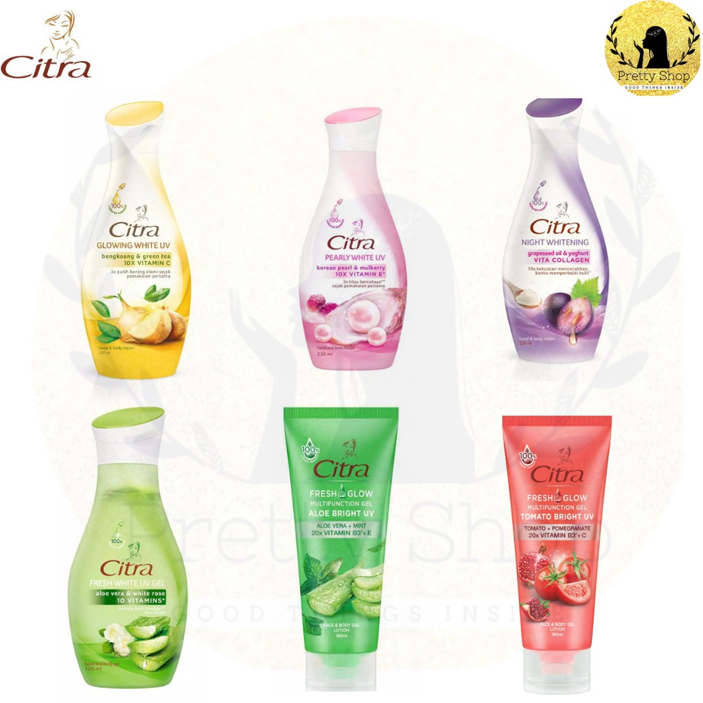 Jual CITRA Hand & Body Lation/Citra Fresh Glow Multifunction Gel Aloe ...