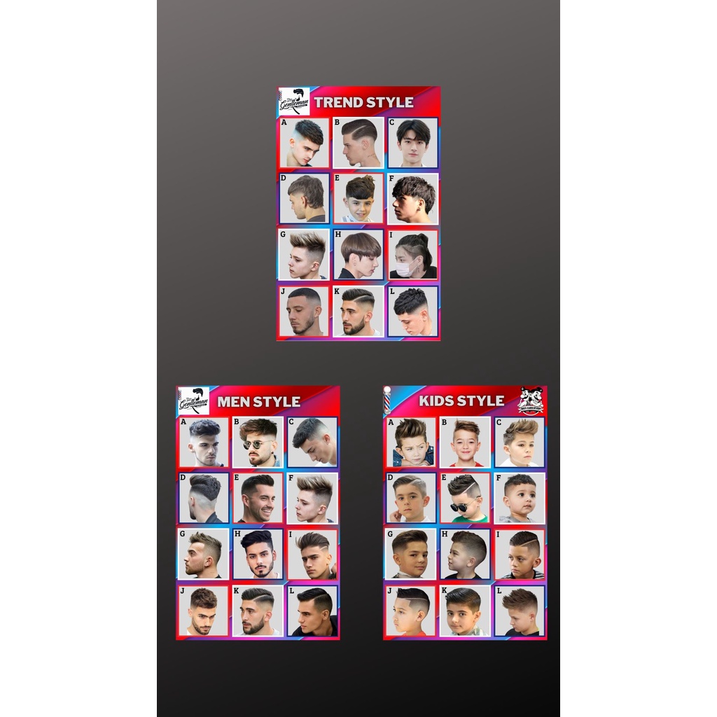 Jual poster pangkas rambut poster barbershop terlaris termurah poster ...