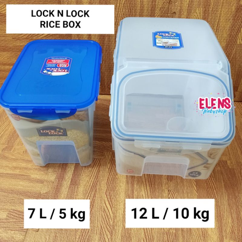 Jual Lock n Lock container beras rice box 5 kg 8kg 10kg | Shopee Indonesia