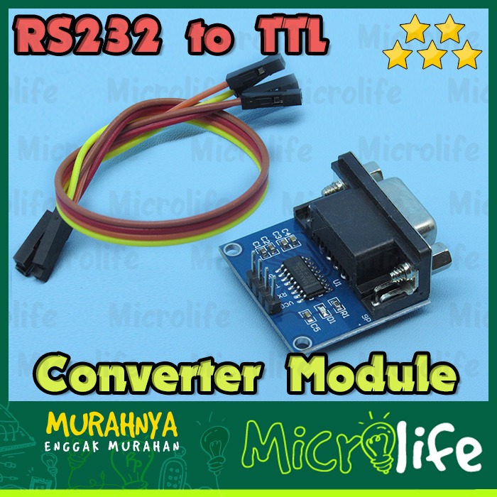Jual RS232 to TTL Converter Module COM Serial Board MAX3232 | Shopee ...