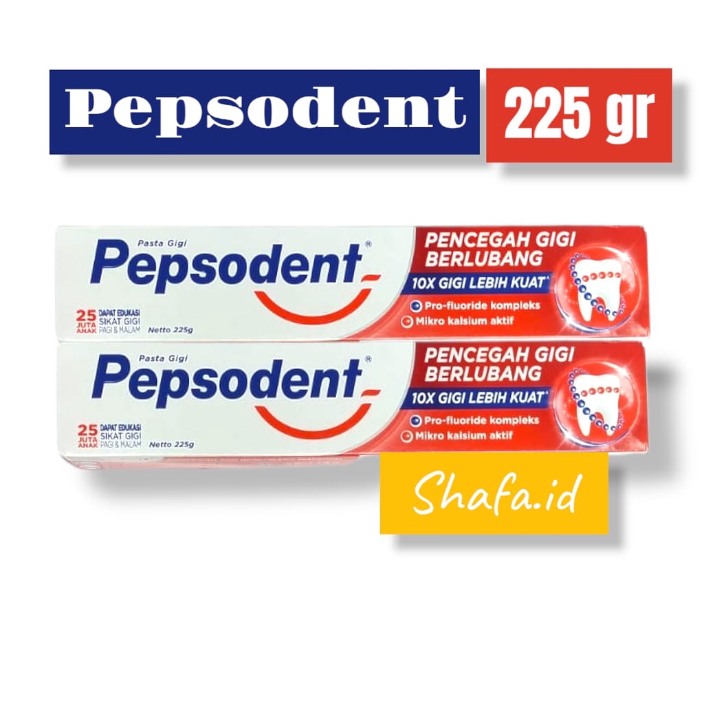 Jual PEPSODENT JUMBO 225 GR | Shopee Indonesia