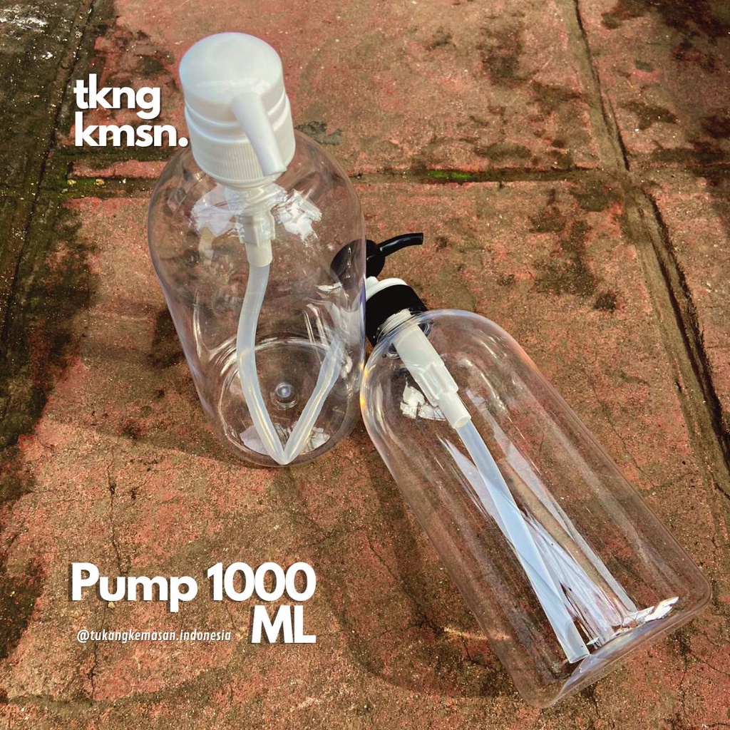 Jual [BEST SELLER] Botol Pump 1000 ML / Botol Sabun Cair 1 Liter / Botol Hand Sanitizer (isi ...