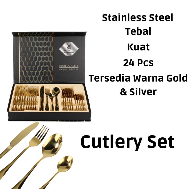 Jual Bakindo Royal Cutlery Set Sendok Lengkap Garpu Pisau Perlengkapan ...