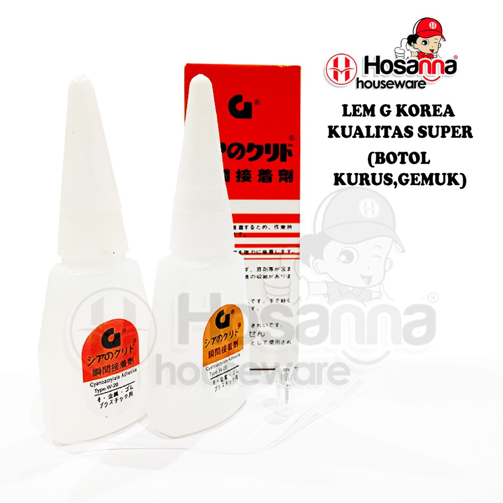 Jual Lem G Korea Kualitas Super / Perekat Super Glue Cair Murah ...