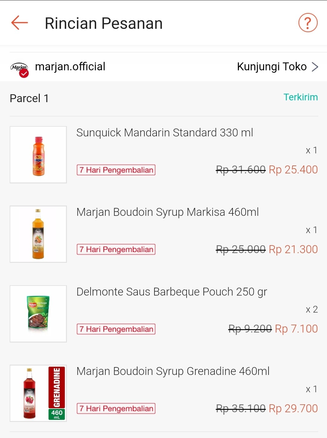 Marjan Boudoin Syrup Grenadine 460ml | Shopee Indonesia