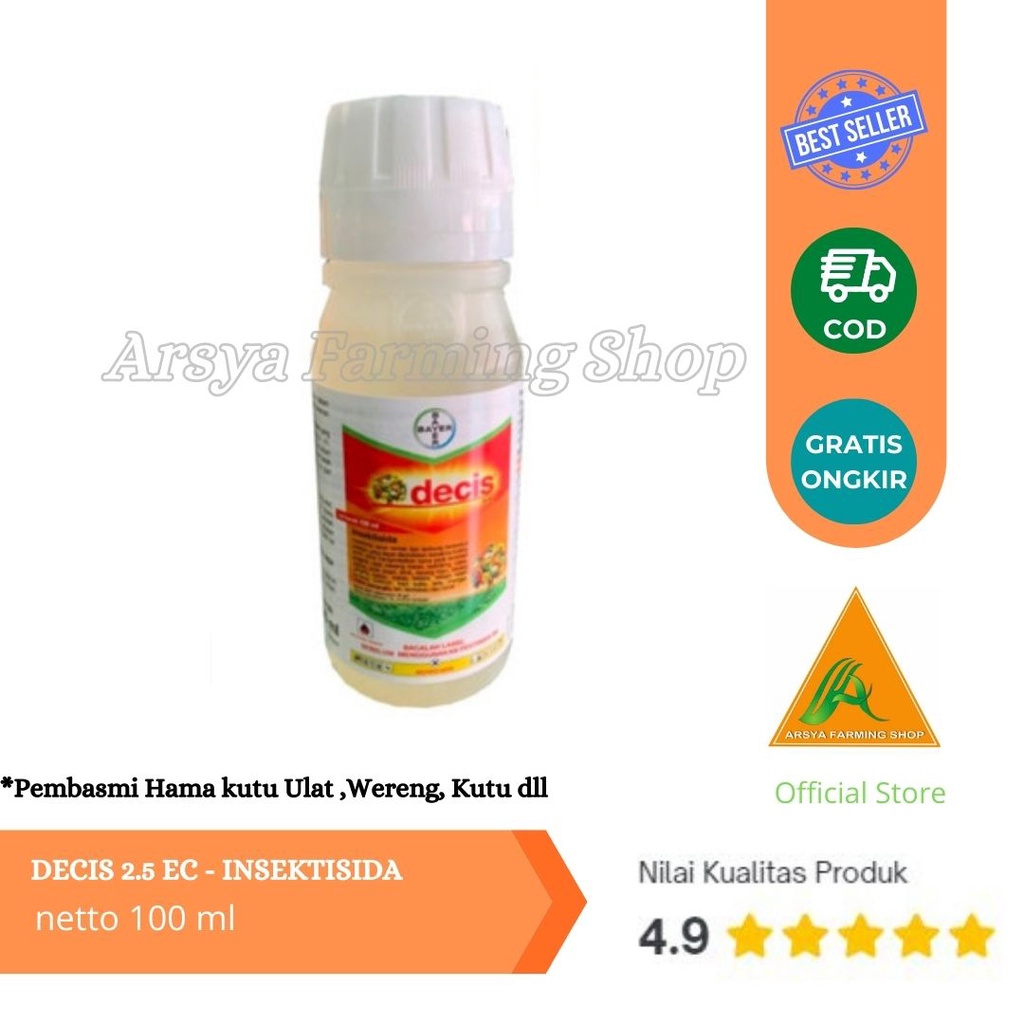 Jual Bayer Insektisida DECIS 2.5EC 100 ml Indonesia|Shopee Indonesia