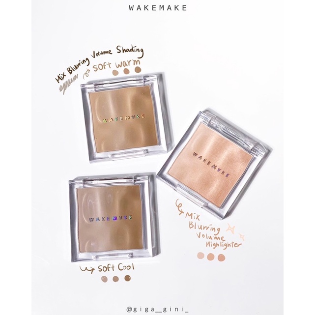 Jual Wakemake Mix Blurring Volume Shading and Highlighter SPECIAL EDITION | Shopee Indonesia