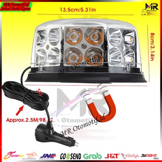 Jual Lampu Rotary Rotari Lamp LED 16 Mode Mobil Truck Truk Canter Hino ...